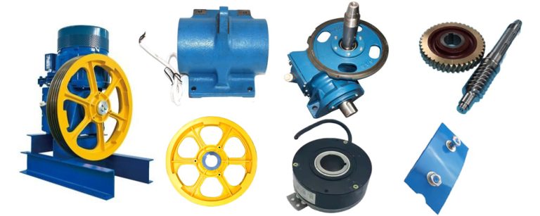 13VTR Geared Traction Machine For Elevator Components