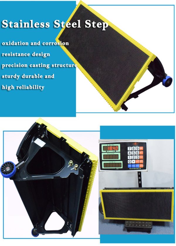 1000MM Escalator Aluminum Step With Yellow Demarcation Line