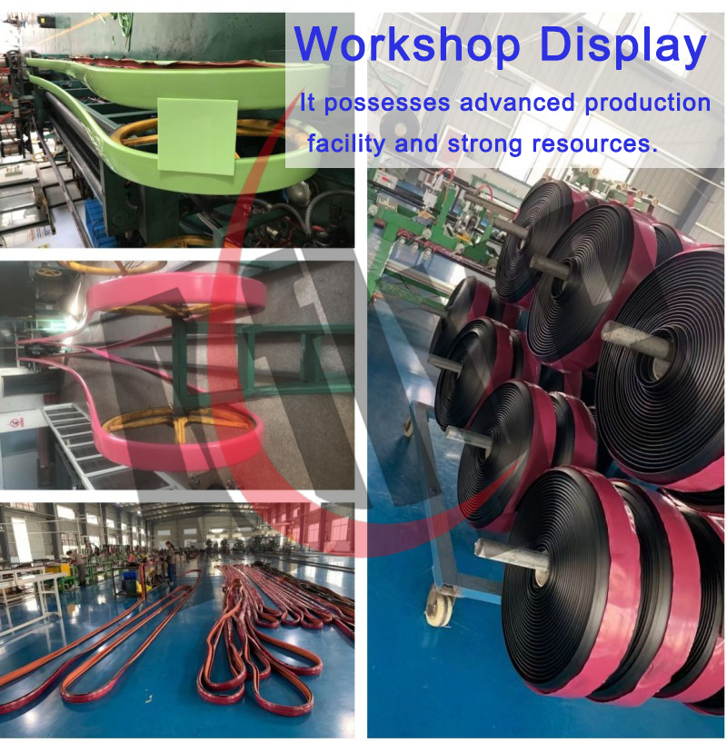 Escalator PU Rubber Handrail Belt Customized Color For All Type ...