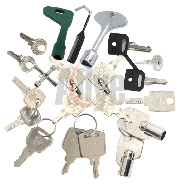 elevator landing door triangle key