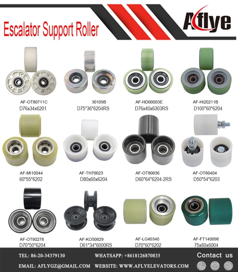 Escalator Parts Step Chain Roller Pressure Surpoort Roller Friction Wheel