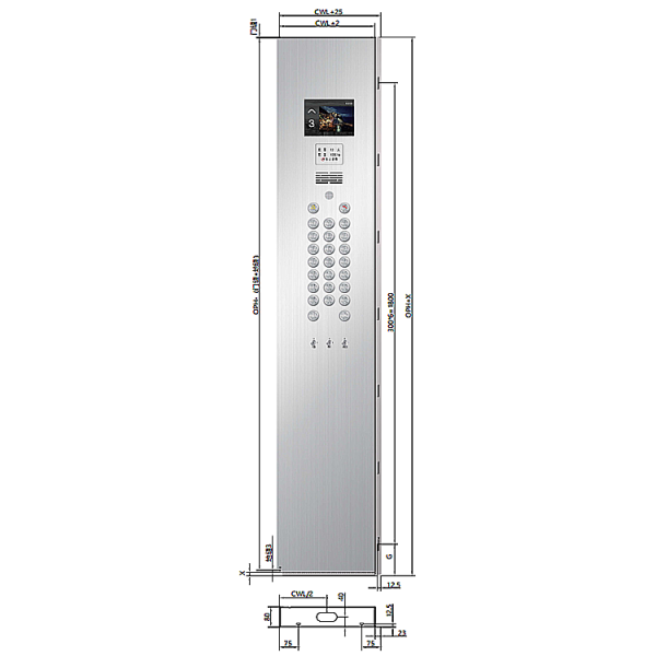 MBT-COP-KR Elevator Lift Part Cabin Operator Panel Elevator Cop - A-FLY ...
