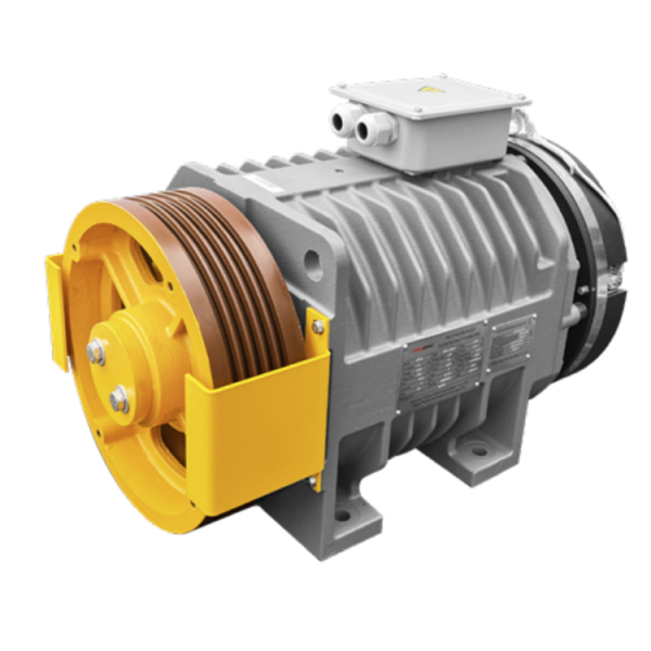 630~1150KG ER1L Elevator Machine For Passenger Elevator Gearless ...