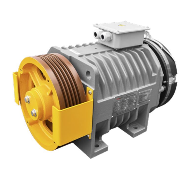 630~1150KG ER1L Elevator Machine For Passenger Elevator Gearless ...