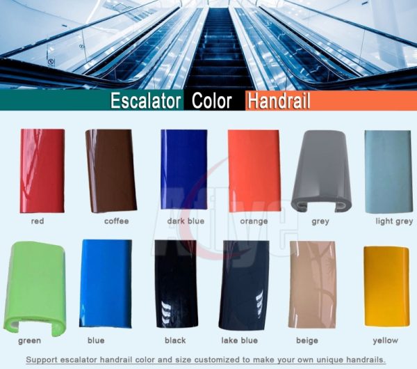 Escalator Moving Walkway Handrail Belt Grey