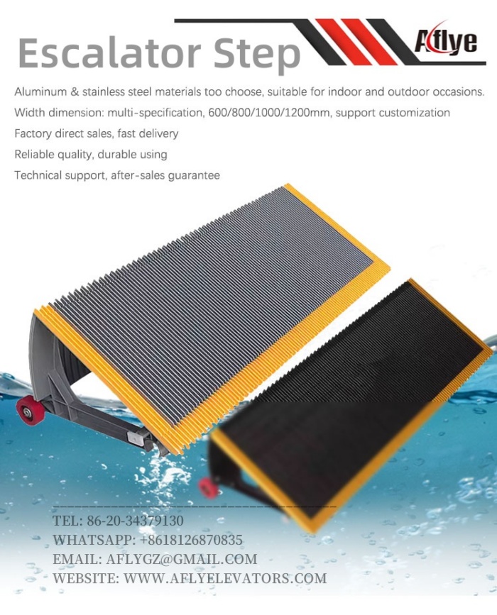Escalator Stainless Steel Aluminum Alloy Step
