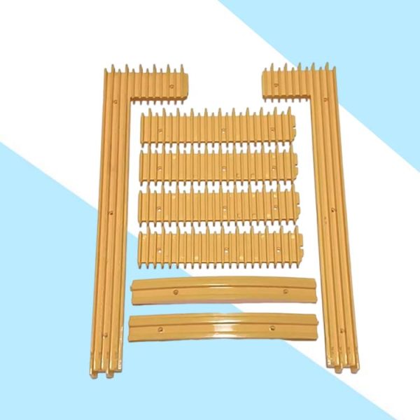 escalator moving walk step demarcation