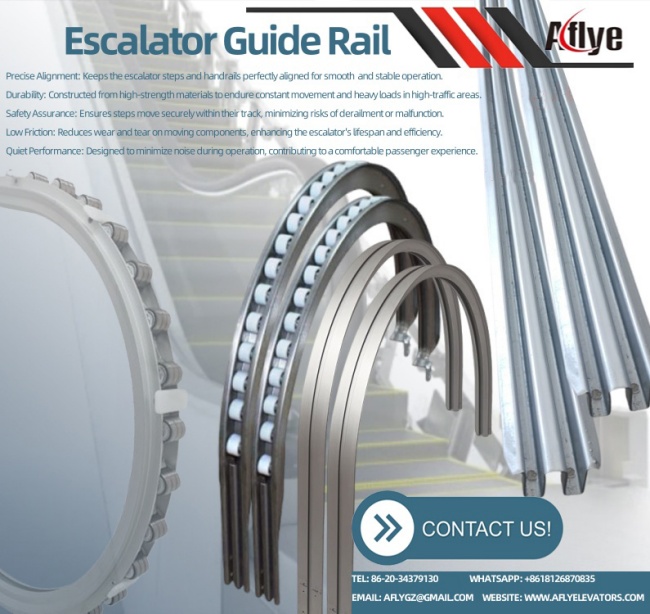Escalator Handrail Straight Curve Guide Rail Supplier